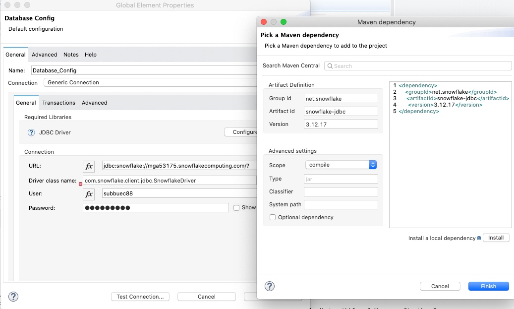 How To Connect To Snowflake Db Using Mule Database Connector Mulesoft