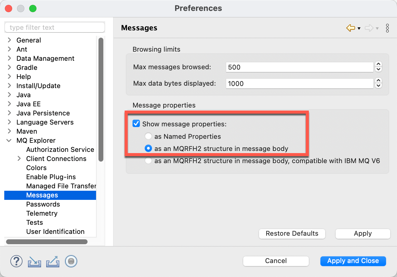 IBM MQ Connector | How to view MQRFH2 headers of IBM MQ messages | MuleSoft Help Center